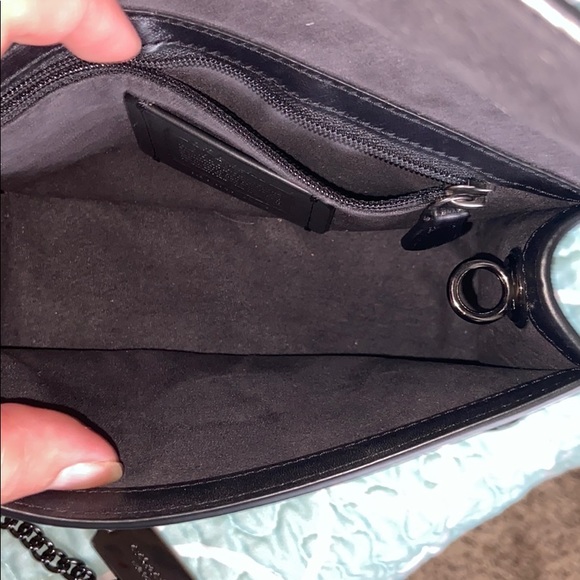 Coach | Bags | Coach Metallic Green Leather Turnlock Crossbody Bag ...